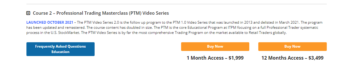 ITPM Professional Trading Masterclass (PTM) V2.0 with Anton Kreil